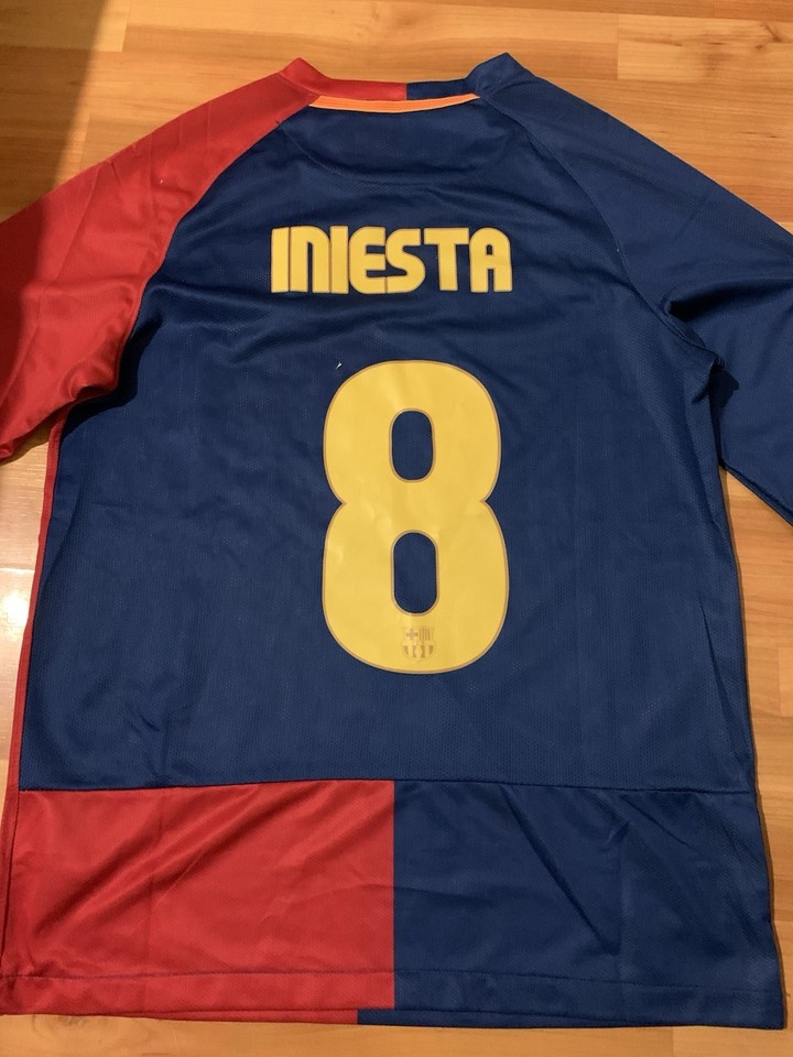 Barcelona 2008/9 Iniesta Home Football Shirt | eBay UK