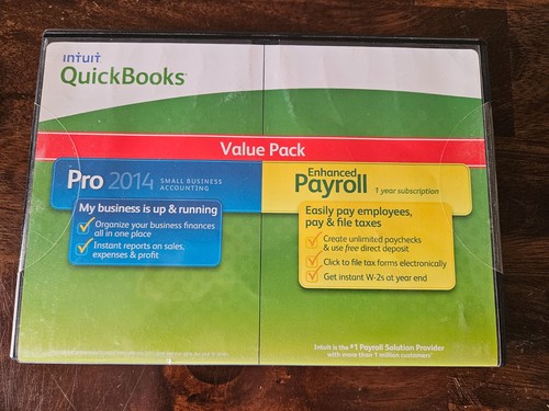 Intuit QUICKBOOKS Desktop PRO 2014 = NOT A SUBSCRIPTION = NEW SEALED ...