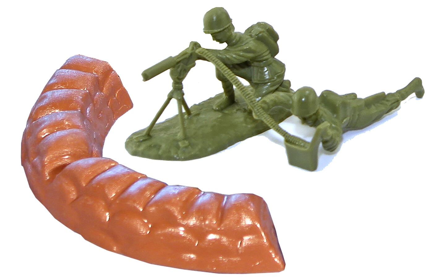 BMC WWII U.S. Machine Gun Position 54mm toy soldier - REDOUBT NOW CAST ...