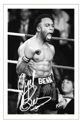 NIGEL BENN Signed Autograph PHOTO Fan Gift Signature Print BOXING Boxer ...