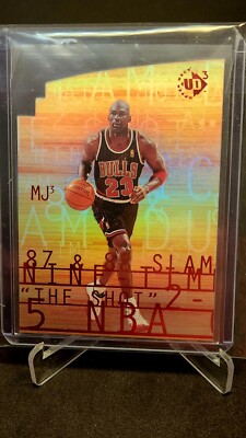 1997-98 Upper Deck UD3 Michael Jordan MJ3 Holo Die Cut Insert Card #MJ3 ...