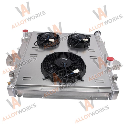 4 Row Radiator Shroud Fan For 04-06 Dodge Ram 1500 8.3L/Ram 2500 8.0L ...
