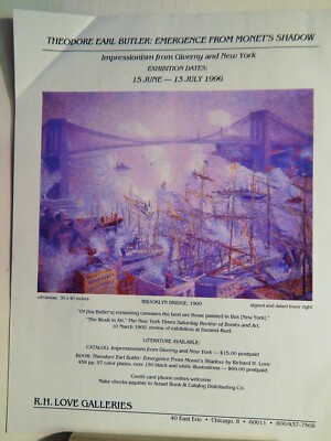 THEODORE EARL BUTLER ART PIECE VTG ORIG 1996 ADVERTISEMENT | eBay