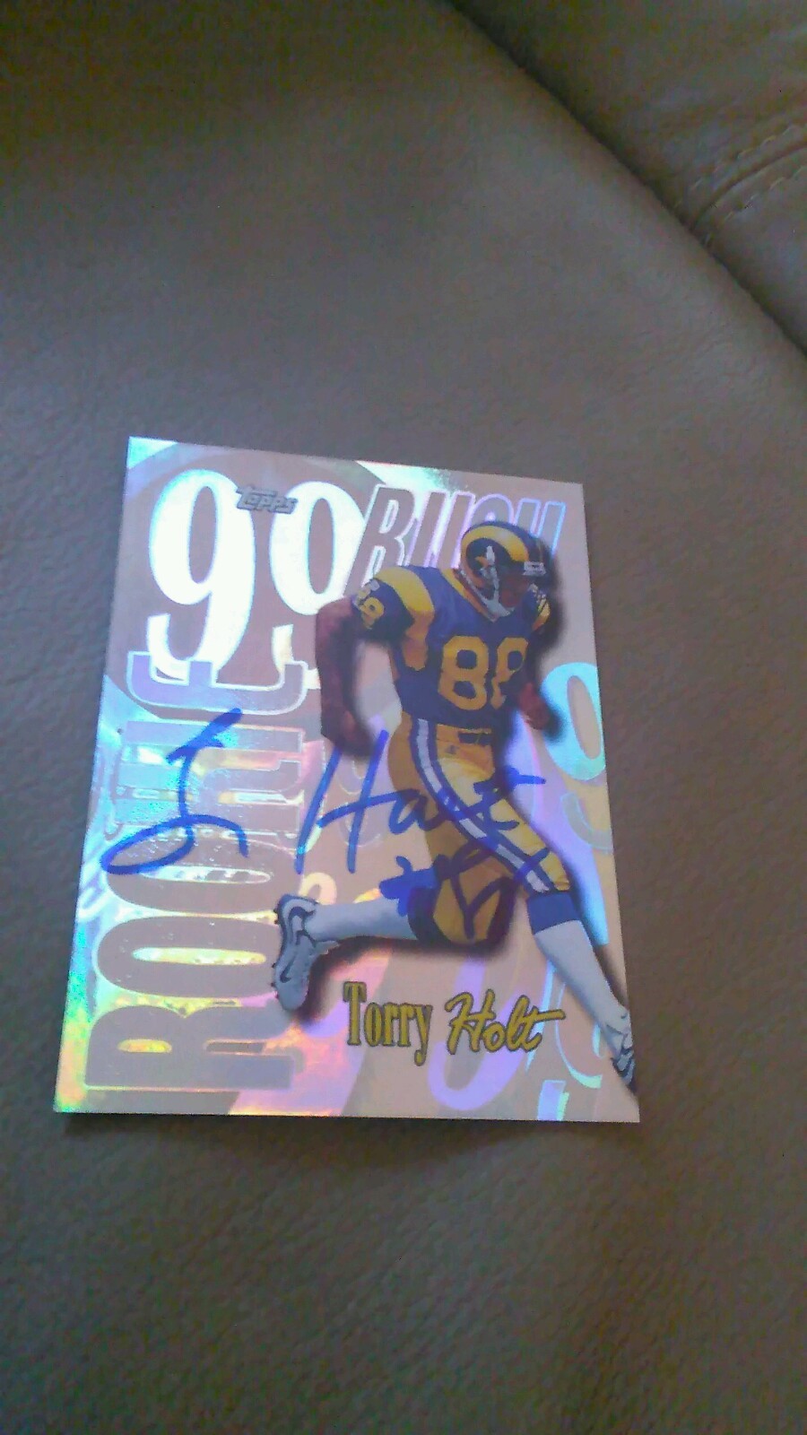 Torry Holt St. Louis Rams Signed Topps Rookie Card NFL | eBay
