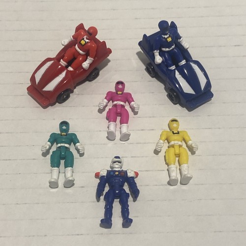 Vintage 1997 Power Rangers Turbo micro playset Megazord MINI Figures ...
