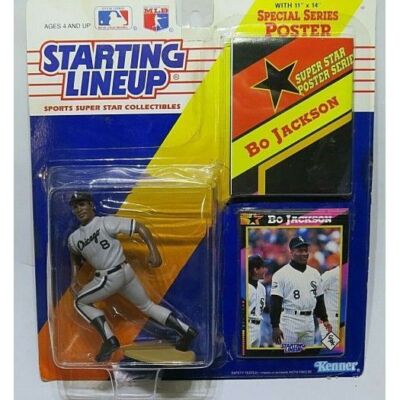 1992 Starting Lineup Bo Jackson Chicago White Sox Figure, Card, and ...