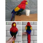 Fake Artificial Parrot Feathered Bird Garden Home Decor Taxidermy ...