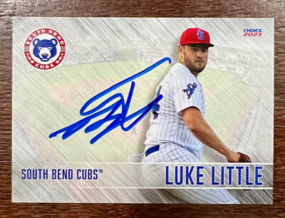 LUKE LITTLE Signed 2023 SOUTH BEND CUBS Team Set Baseball Card ...