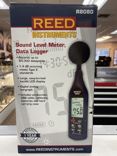 REED INSTRUMENTS R8080 SOUND LEVEL METER,DATA LOGGER | eBay