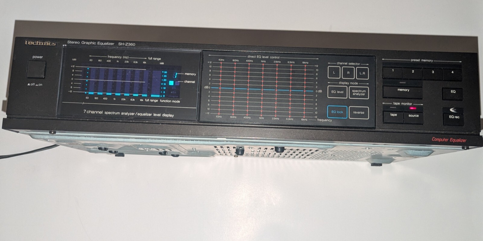 TECHNICS Equalizer SH-Z360 Spectrum Analyzer Stereo Graphic EQ | Rare ...