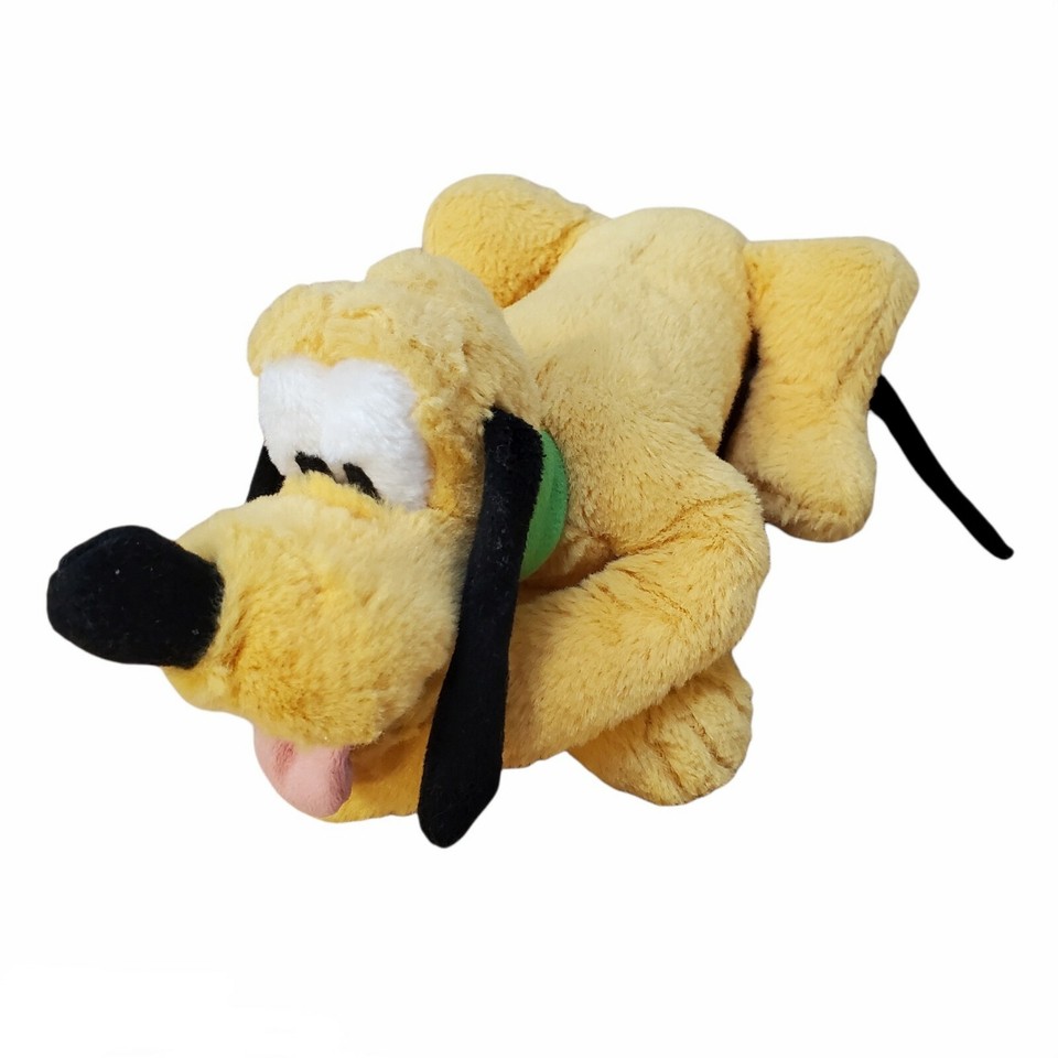 Disney Parks Original Pluto Laying Down Plush Stuffed Animal 10" Dog | eBay