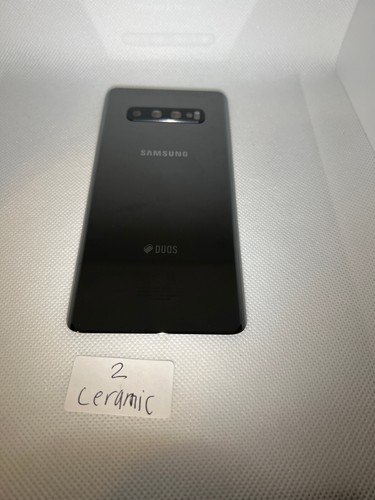 Fits Samsung Galaxy S10+ G975 Battery Cover Battery Back black Ceramic ...