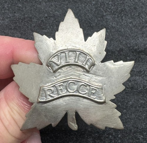 Genuine Canada WW2 VIII Recce 8th Reconnaissance Regiment Cap Badge ...