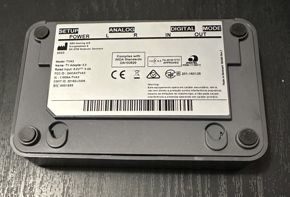 Oticon Dolby Digital TV Adapter 3.0 TVA3 | eBay