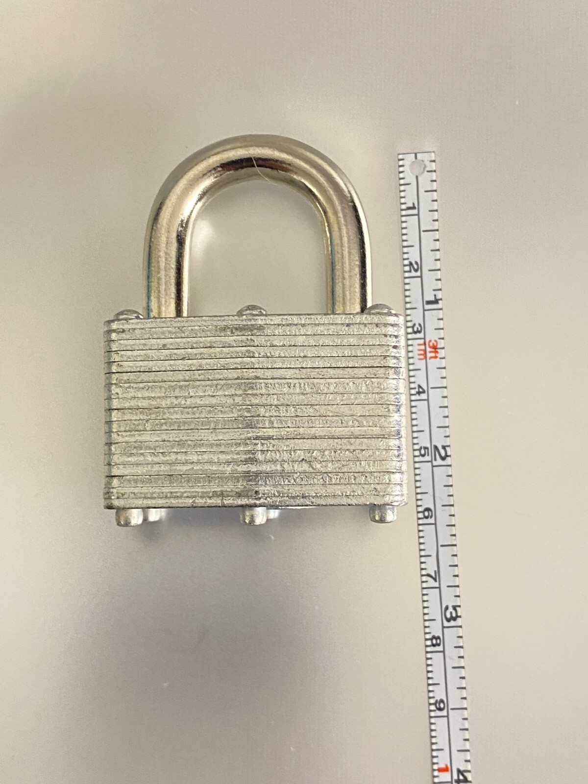Master Lock Padlock Milwaukee Wis Laminated Rust-Proof 2 Keys USA Made ...