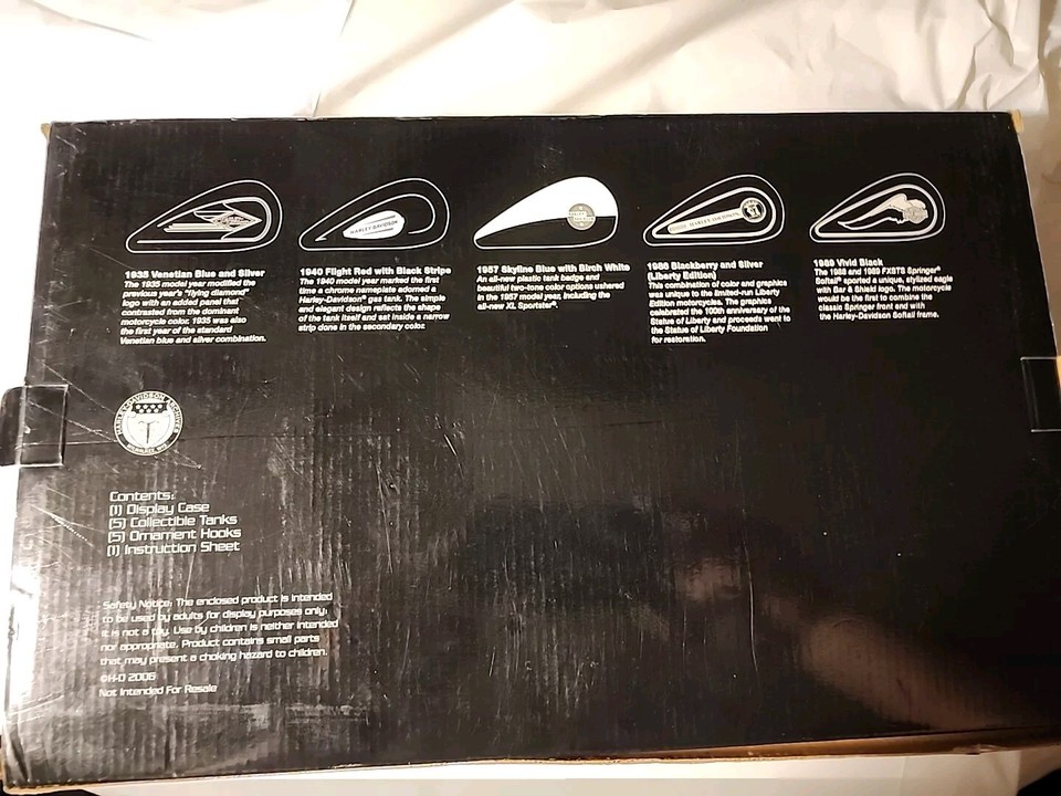 Harley Davidson Collectible Tank Set 2006 IOB | eBay
