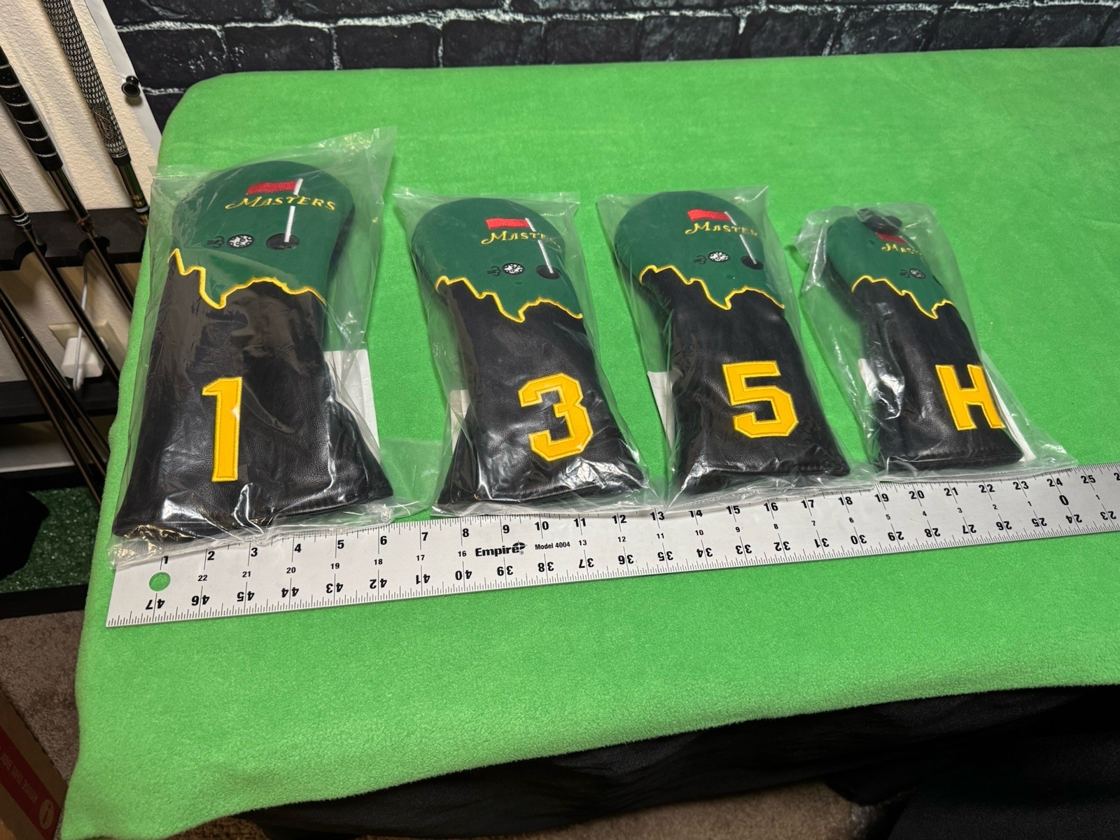 Masters Headcover 4-piece Set (Green/Black) ***NEW*** | eBay
