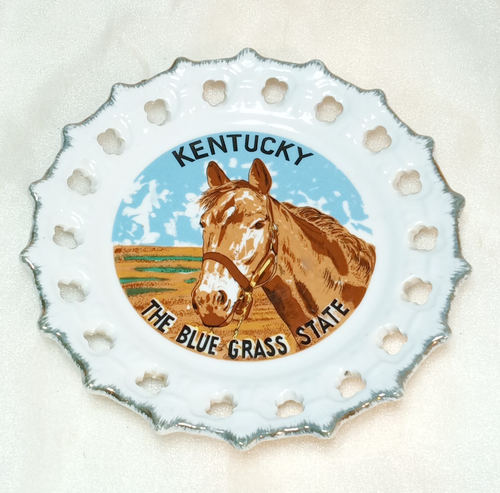 Kentucky Derby Horse Decorative Plate Bluegrass State Souvenir | eBay