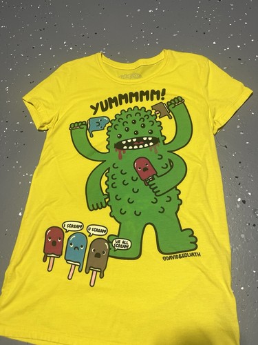 VTG Y2K DAVID & GOLIATH HOT TOPIC MONSTER ICE CREAM SCENE, EMO SHIRT | eBay