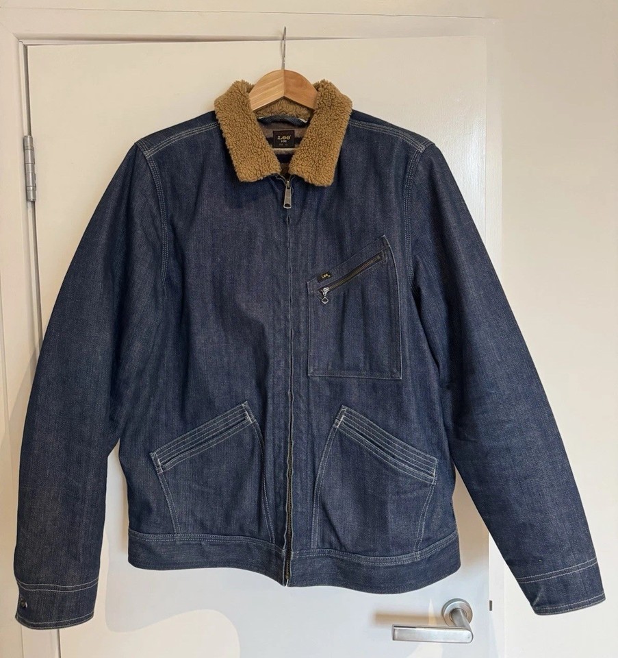 Lee 101 91b Selvedge Denim Jacket. Size XL Made In Italy. Excellent ...