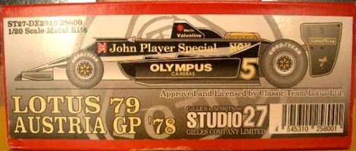 Studio27 1/20 Lotus 79 Austrian GP 1978 Full detail metal model kit | eBay