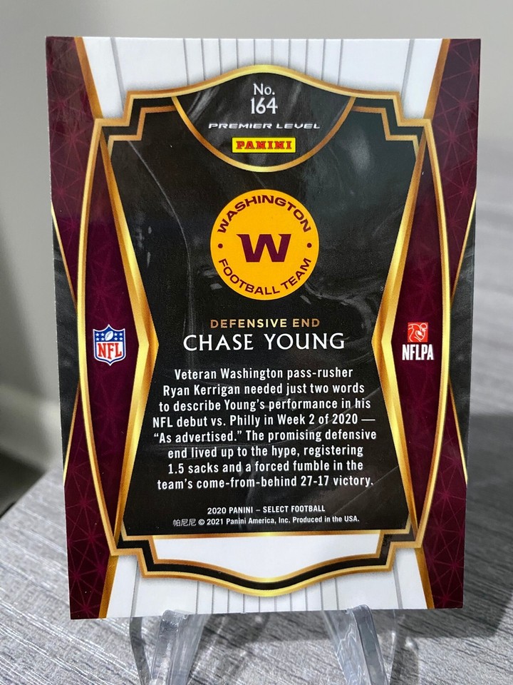 2020 Panini Select Football Chase Young Base Premier Rookie (RC) | eBay