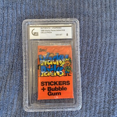 1985 Topps Wacky Packs Irish Sticker & Bubble gum Sealed Package, NM ...