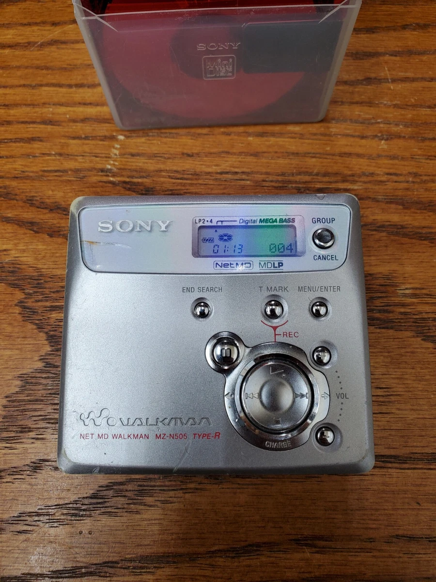 Sony Walkman MZ-N505 Type R Portable MiniDisc Recorder Player Tested ...