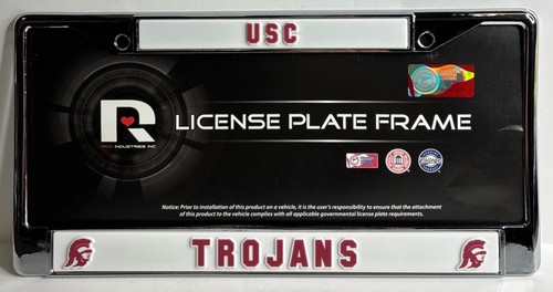 USC Trojans License Plate Frame White | eBay