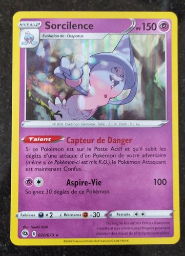 Carte Pokémon holo Sorcilence 020/073 EB03.5 La Voie du Maitre FR neuve ...