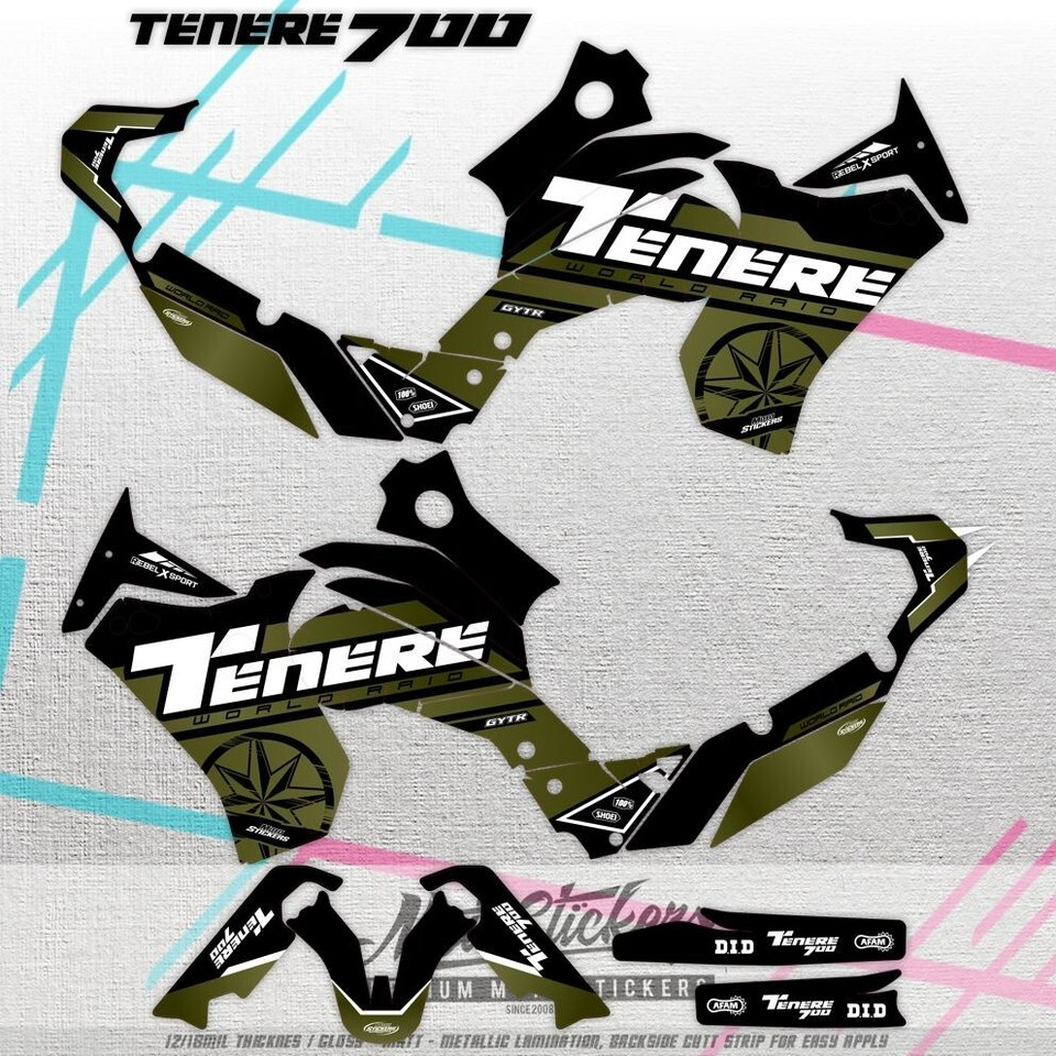 Yamaha Tenere 700 T7 T700 graphics kit | eBay