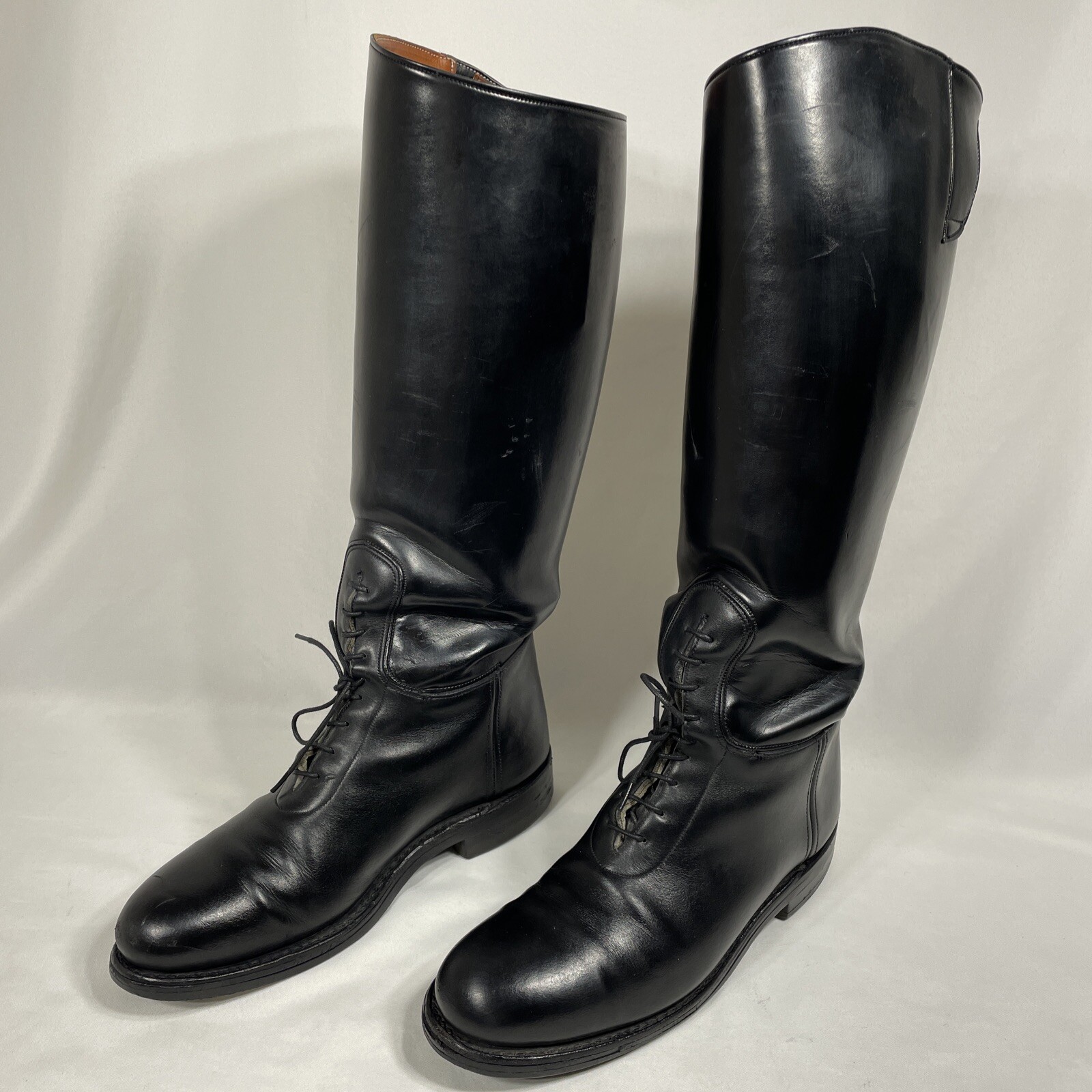 Dehner's Leather Equestrian Mounted Police Motorcycle Riding Boots Mens ...