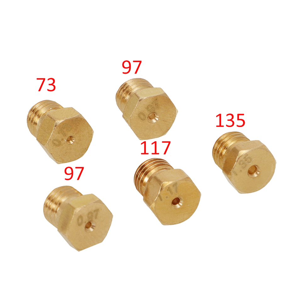 5X UNIVERSAL Natural Gas Jet Set 5 Burner Hob Injector Nozzle ...
