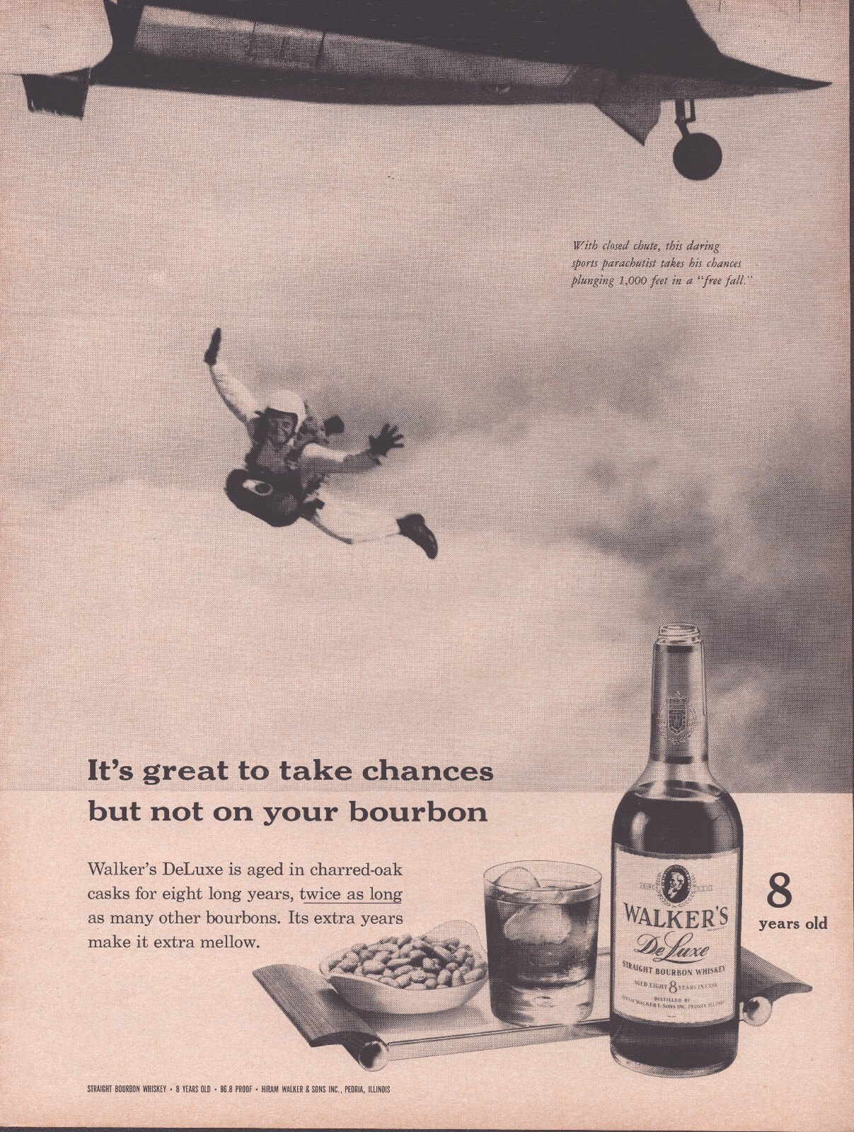 1960 Vintage Print Ad-Walker's DeLuxe Bourbon Whiskey-Sports ...