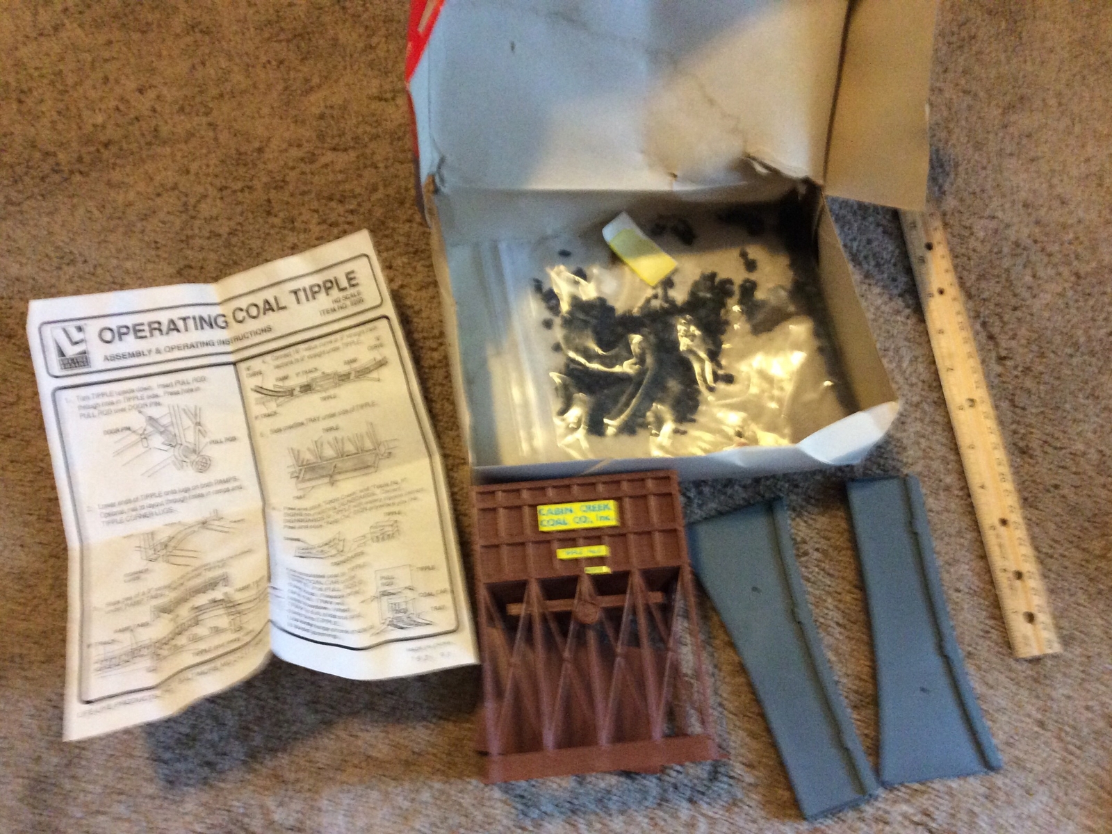 Life-like Trains Operating Coal Tipple HO Scale Model Build Diorama | eBay