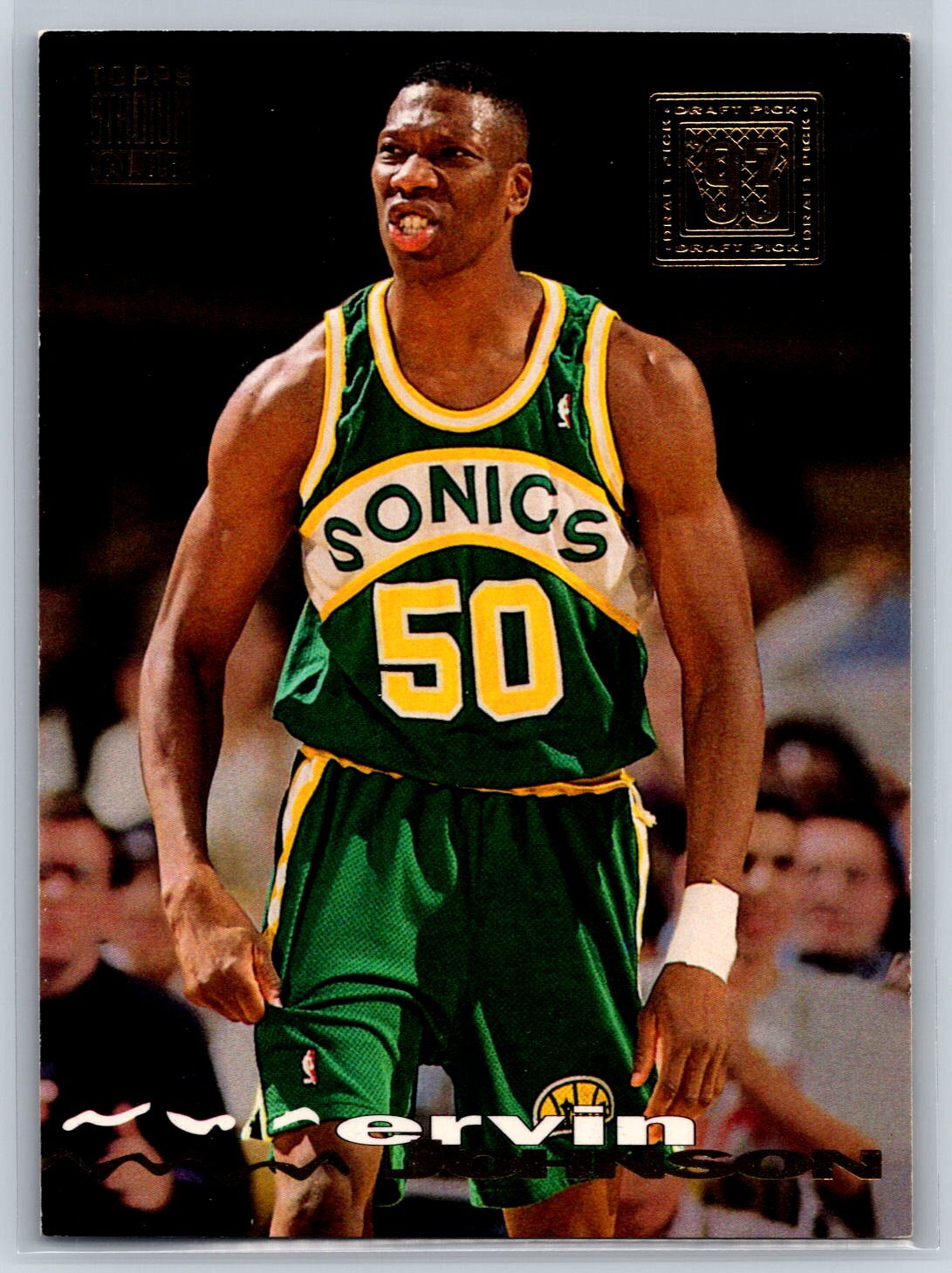 1993-94 Topps Stadium Club Ervin Johnson Rookie Seattle SuperSonics RC ...