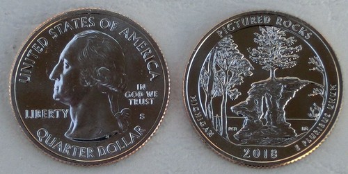 Ee.uu. quarter América The Precioso - Pictured Rocks S 2018 sin ...