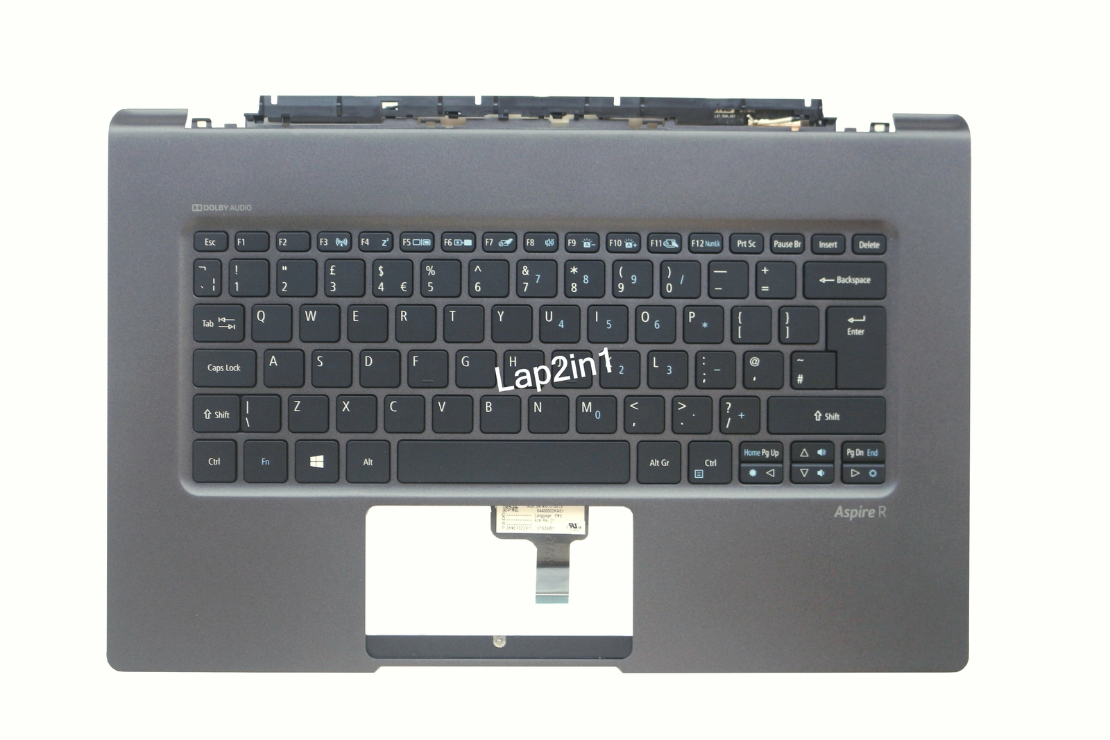 New Acer Aspire R13 R7-372T UK Keyboard Palmrest Case 13N0-F5A0801 SB3P ...