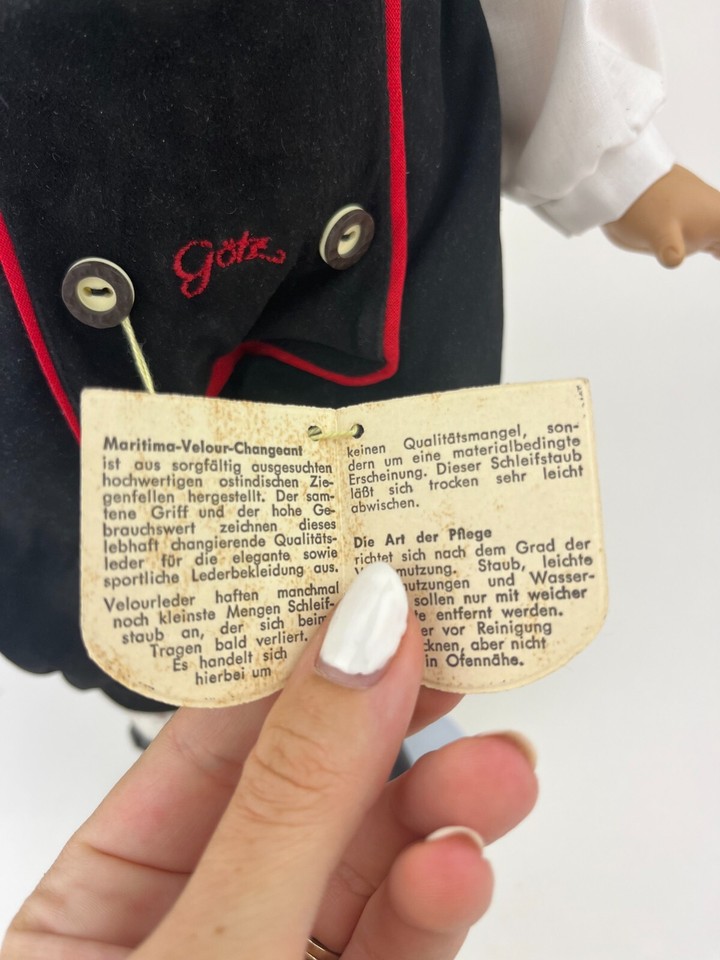 Gotz Puppe Doll Boy Lederhosen Germany Model NWT Vintage 1980s | eBay