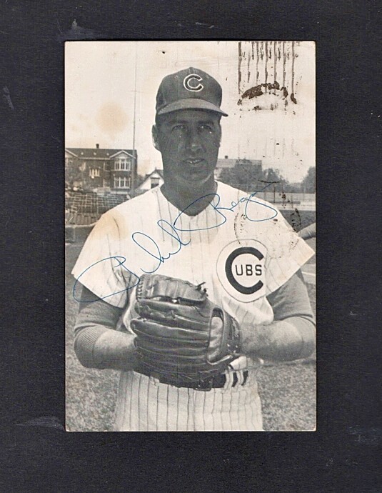 1969 PHIL REGAN AUTOGRAPHED CUBS GEORGE BRACE POSTCARD | eBay