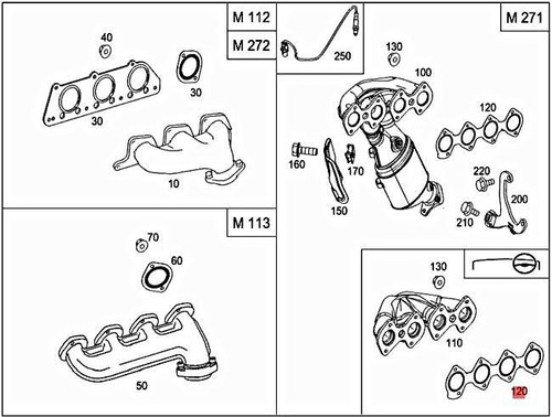 Genuine MERCEDES BBDC 906 A209 C209 CL203 R171 Gasket 2711420380 | eBay