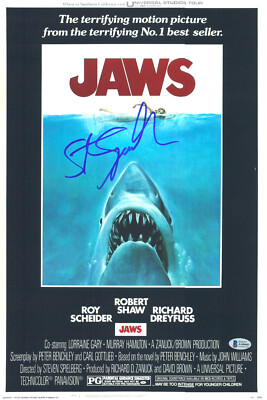 STEVEN SPIELBERG SIGNED AUTOGRAPH JAWS 12X18 PHOTO BECKETT BAS | eBay