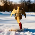 Build A Bear Giant CHARIZARD 2ft Pokemon Plush, Hat, Scarf Jumbo ...