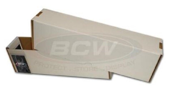 2 BCW Quality Vault Storage Boxes For Toploaders/Regular Snaps/ 1-Screw ...