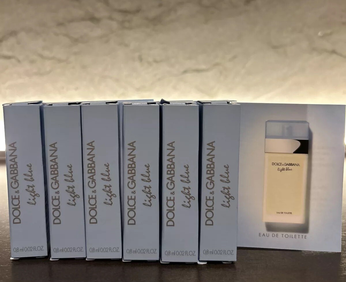 6x DOLCE & GABBANA Light Blue Eau de Toilette Women EDU Perfume Floral ...