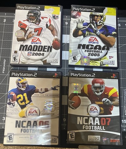 PlayStation 2 Games Bundle (4) Madden NFL 2004 NCAA 2005 2006 and 2007 ...