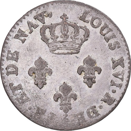 [#346062] Coin, France, île de France et de Bourbon, Louis XVI, 3 Sous ...