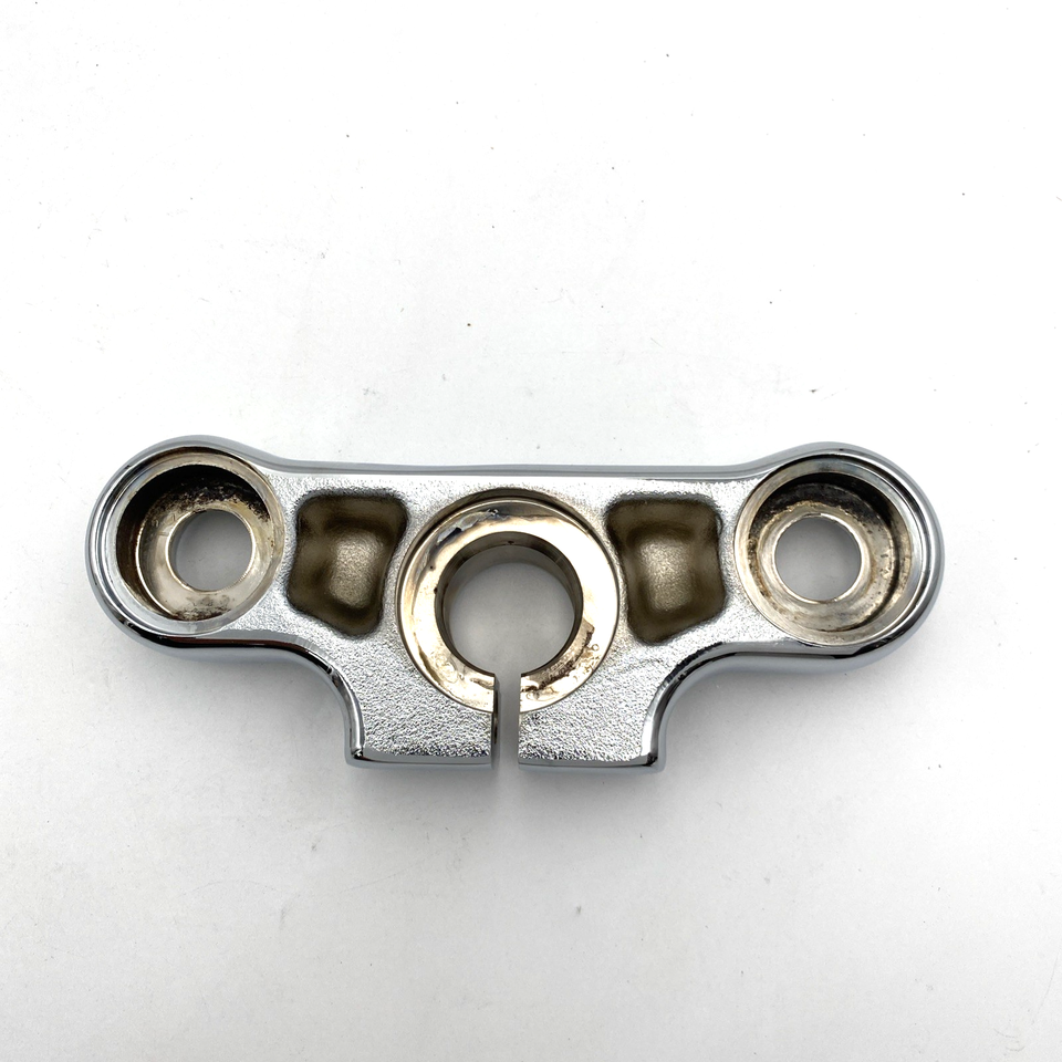 oem Harley 45473-88 Chrome Upper Triple Tree Top Clamp 88-06 Softail ...