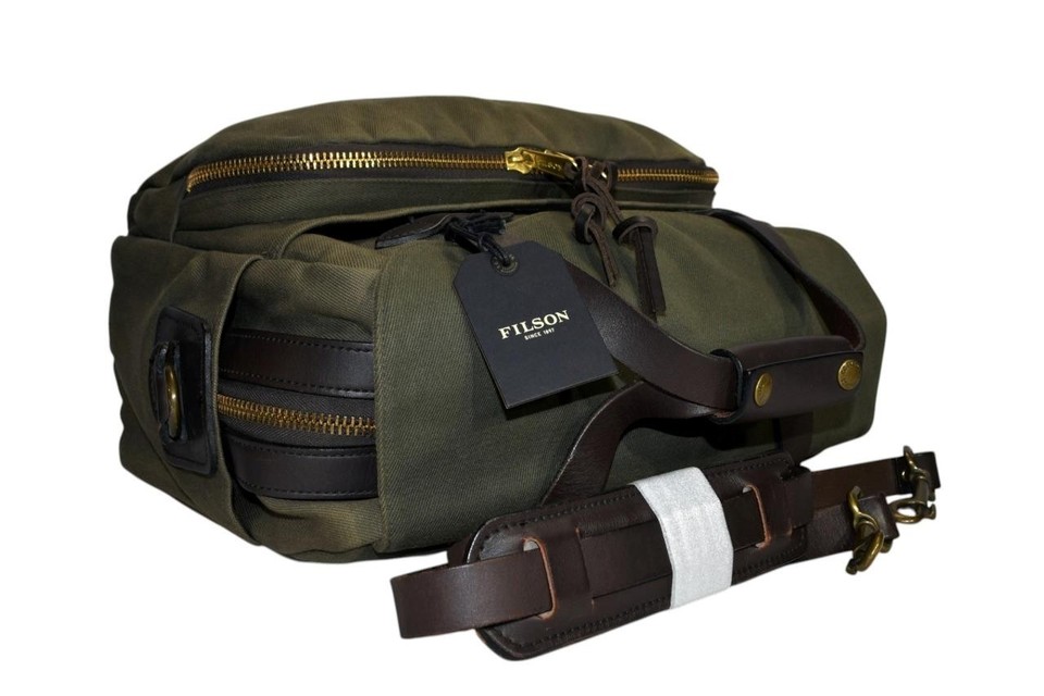 NWT FILSON NO 258 RUGGED TWILL PADDED COMPUTER BAG OTTER GREEN OLD ...
