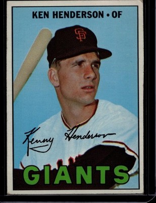 1967 Topps Baseball #383 Ken Henderson, Vg/Ex | eBay
